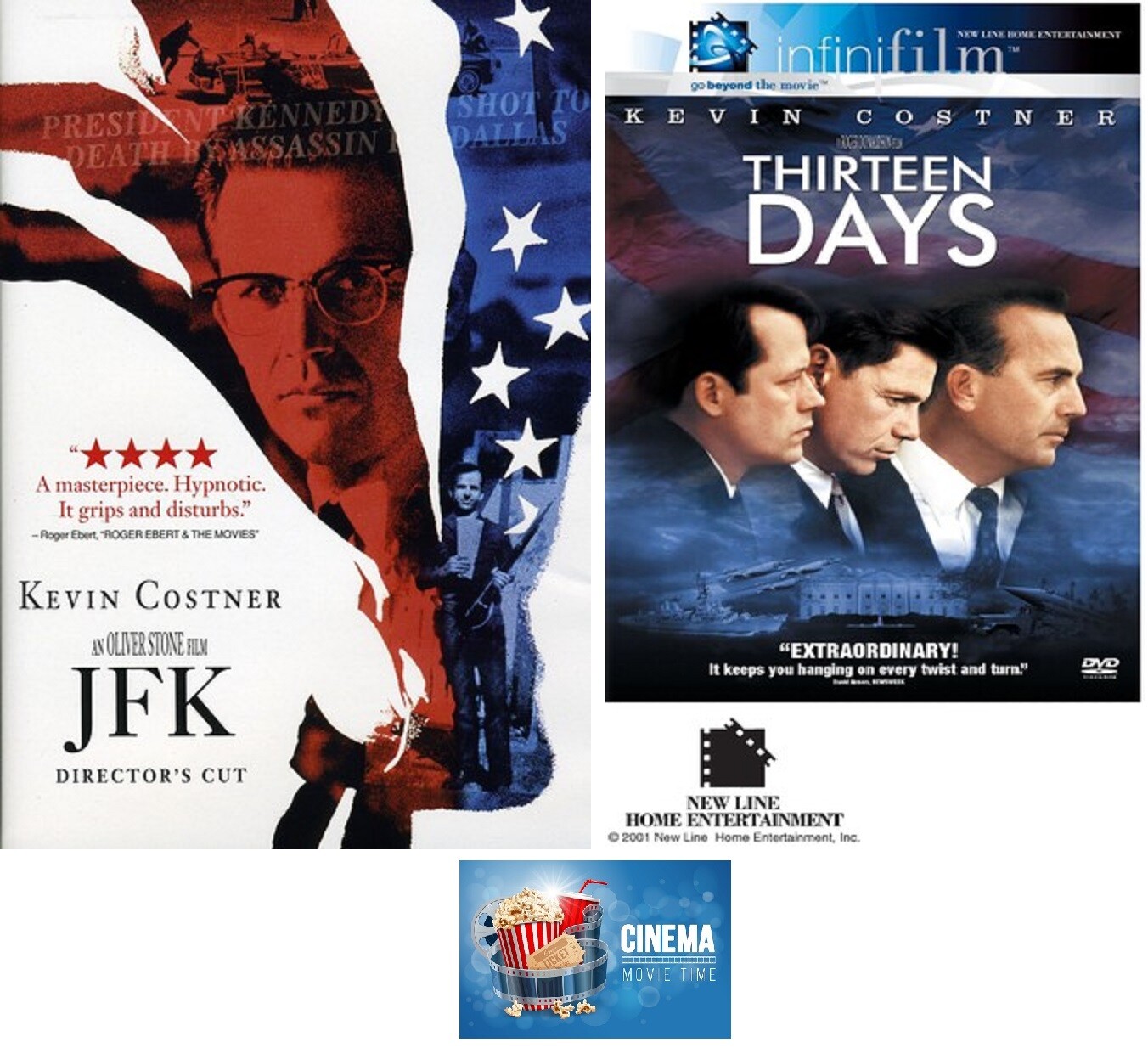 Kevin Costner Double Feature JFK & Thirteen Days 2 DVD Set New | eBay