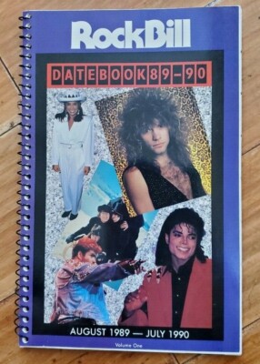 1989-1990 RockBill Datebook (August 89 - July 90) Volume 1 NEW UNUSED ...