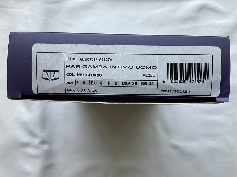 G V Signature Gianni Versace Trunk Parigamba Cotton Black & Red Size 3 ...