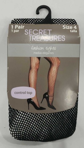 Secret Treasures Control Top Tights 1 Pair Size 4 Color Black | eBay