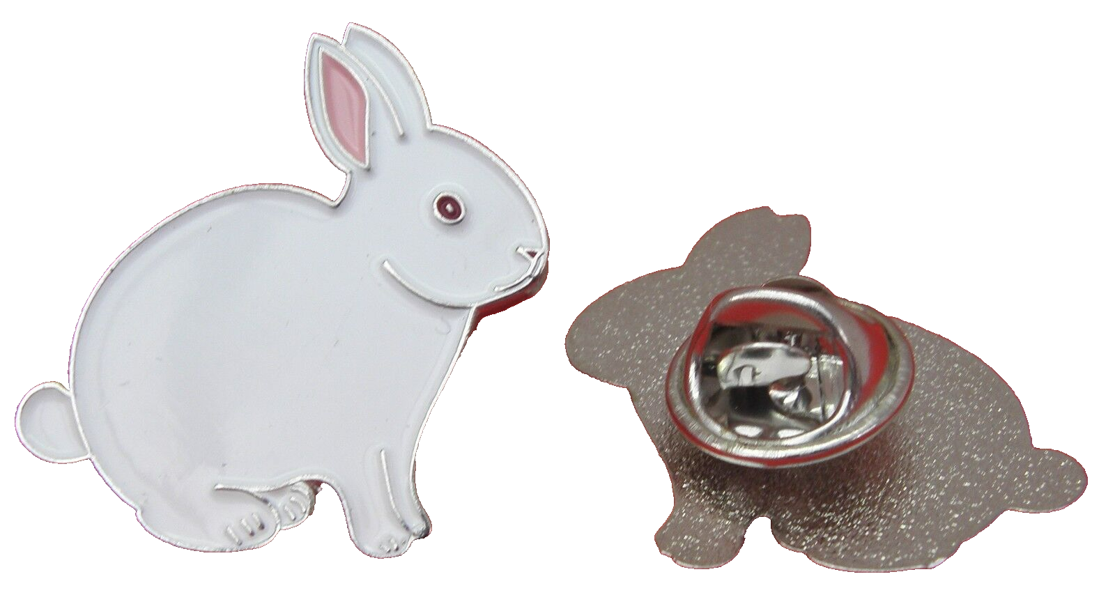 White Rabbit Pin Badge Bunny Brooch | eBay