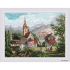 Riolis counted cross stitch Kit Monastery Shonenvert after engravings ...