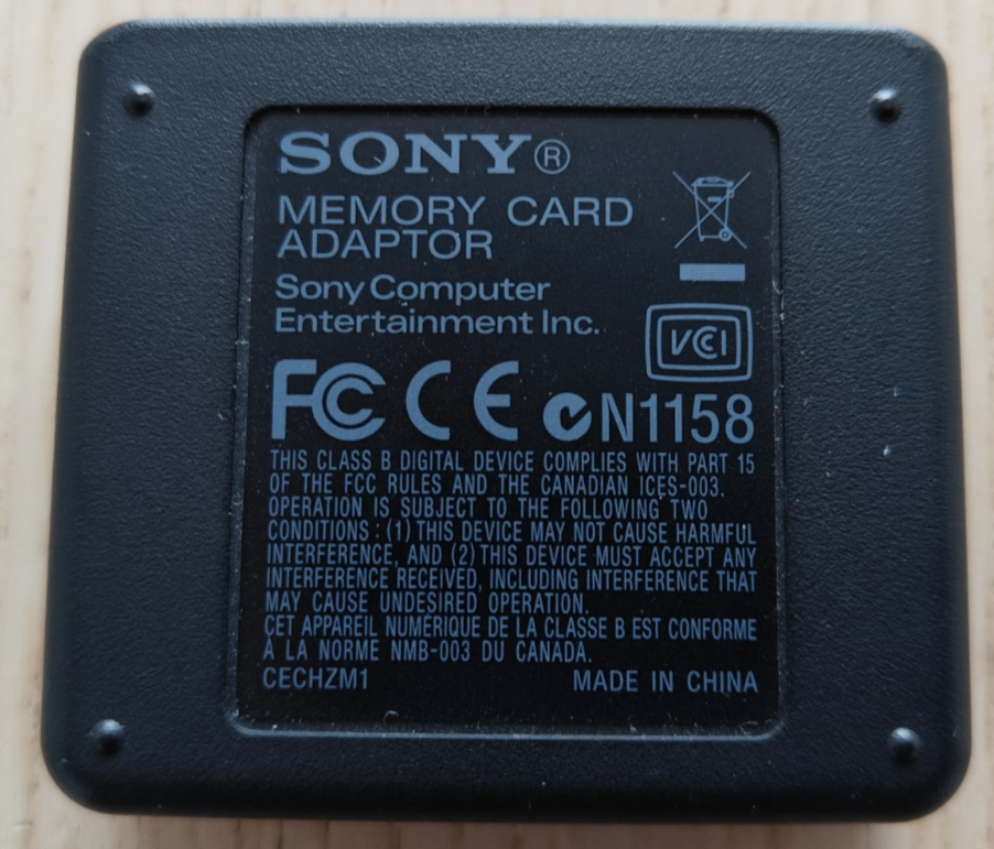 Sony PlayStation 3 PS2 PS1 Memory Card Adaptor USB Transfer CECHZM1 (UK ...