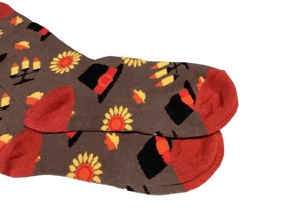Fall Leaves Thanksgiving Fall Socks for Women Cute Socks Novelty Socks ...