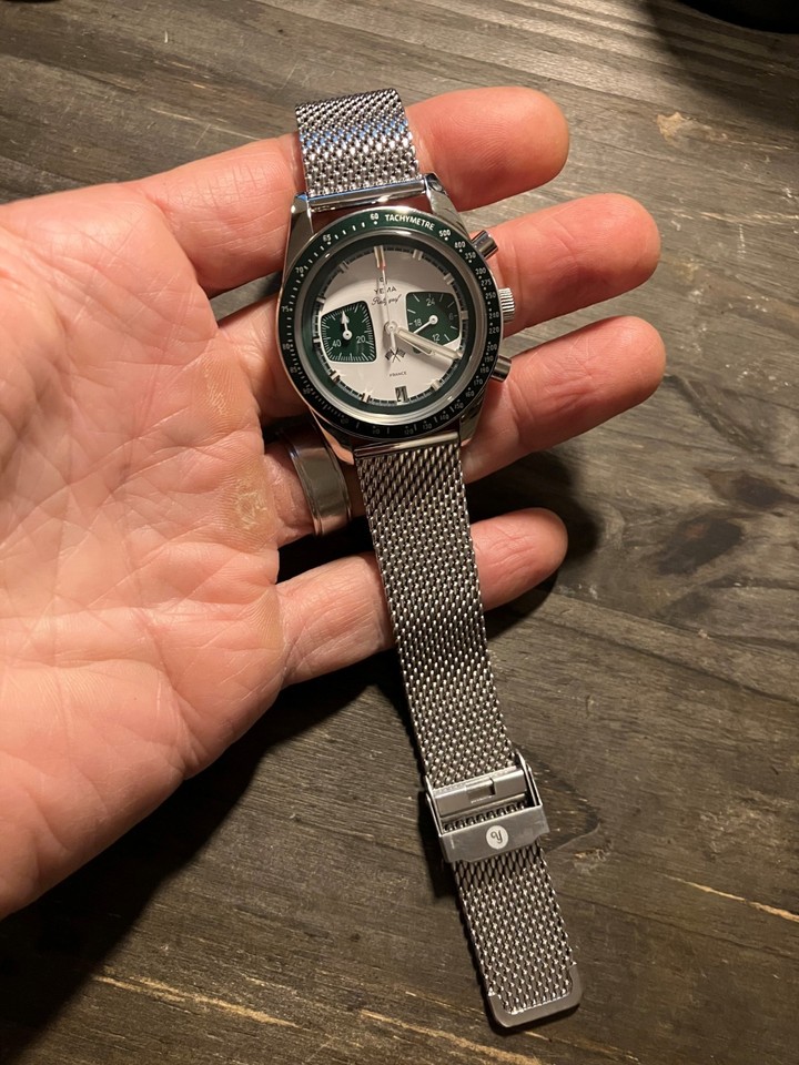 Yema Rallygraf - Green Panda Dial- Rare Colorway- Impeccable condition ...