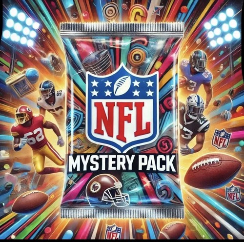 NFL Mystery Card Pack with 3 Guaranteed Autos Relics Or Numbered Per ...