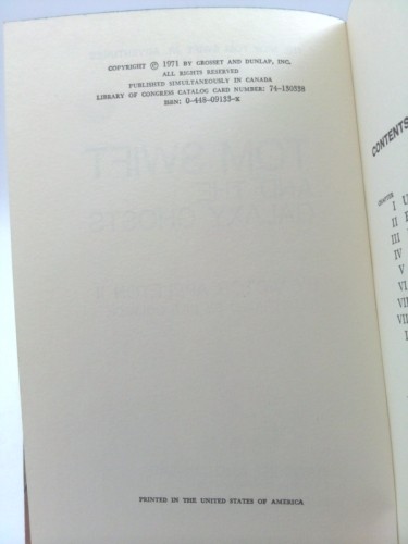 Tom Swift and the Galaxy Ghosts (The New Tom Swift, Jr., Adventures ...