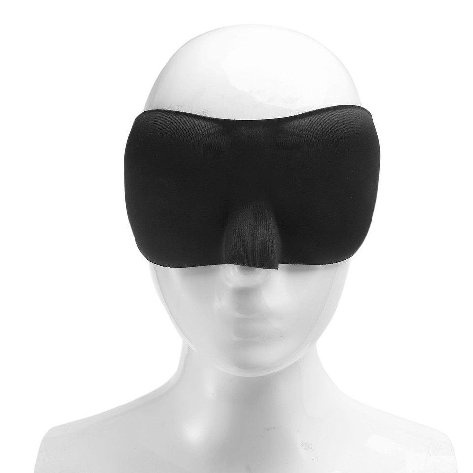 Sleep Eye Sleeping Eye Blindfold Black Travel Sleep Aid Rest M7D27353 ...