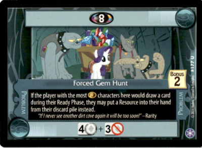 My Little Pony CCG Crystal Games MLP Enterplay Forced Gem Hunt #177U | eBay