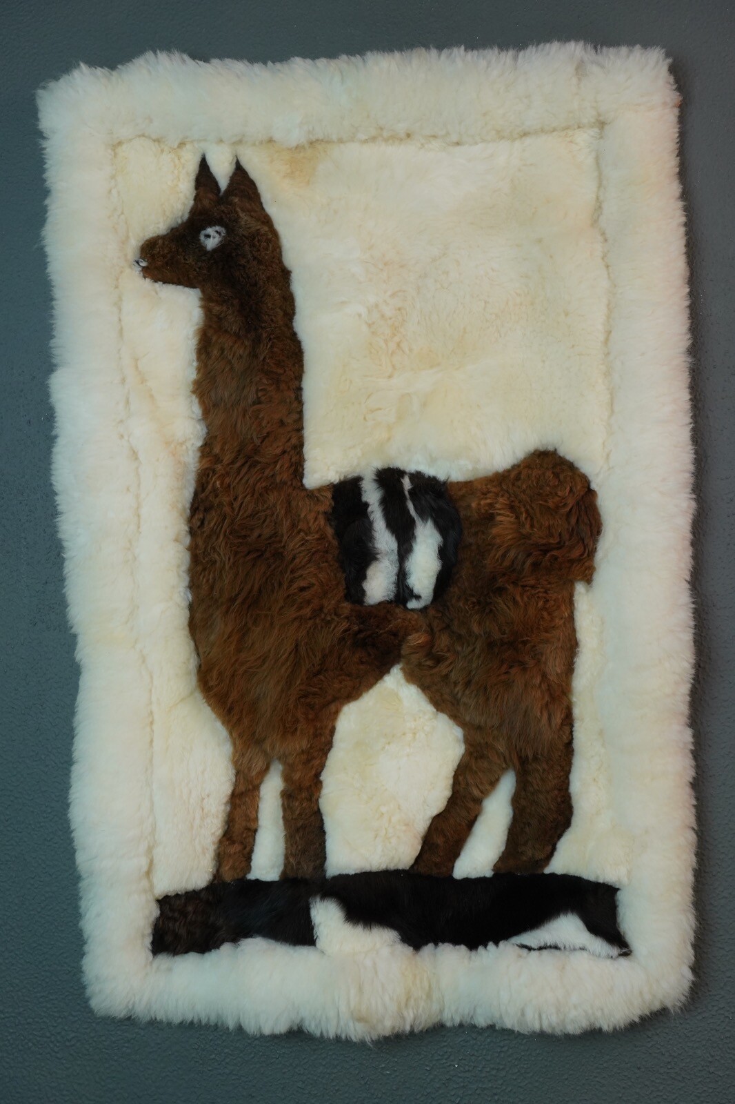Vintage Alpaca Llama Fur Rug Wall Hanging - 27x41 | eBay
