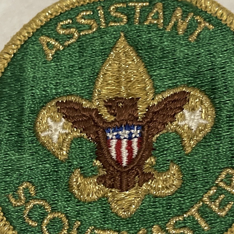 Hard To Find - Gold Border & Lettering - Assistant Scoutmaster Patch ...