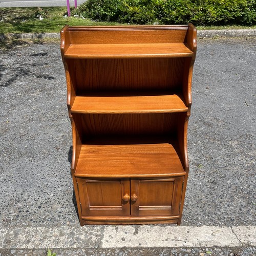 ERCOL BOOKCASE - Superior Classic Vintage Waterfall Elm Bookcase with ...