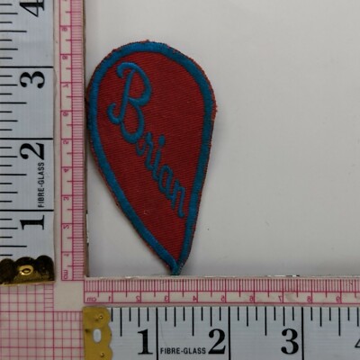 Brian Nametag Uniform Jacket Vest Patch Badge Applique Crest t2 | eBay