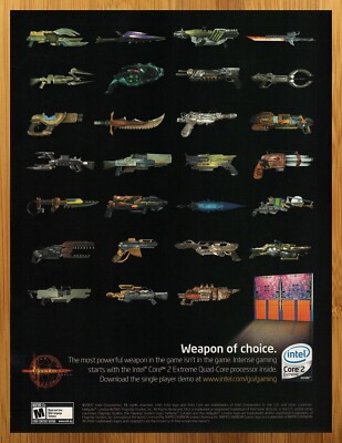 2007 Intel Core 2 Extreme Quad-Core Processor Print Ad/Poster Hellgate ...