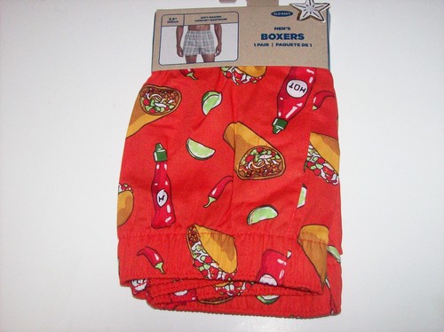 Old Navy Underwear Mens Woven Boxers Taco XXL New | eBay
