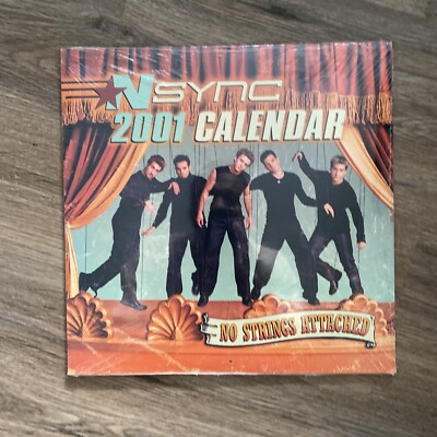 Vintage Year 2001 N’SYNC No Strings Attached Wall Calendar Factory ...