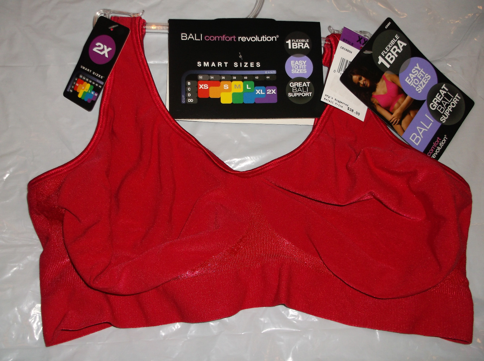 NWT Bali 3484 Comfort Revolution Wirefree Bra S M L XL 2X XX COLORS | eBay