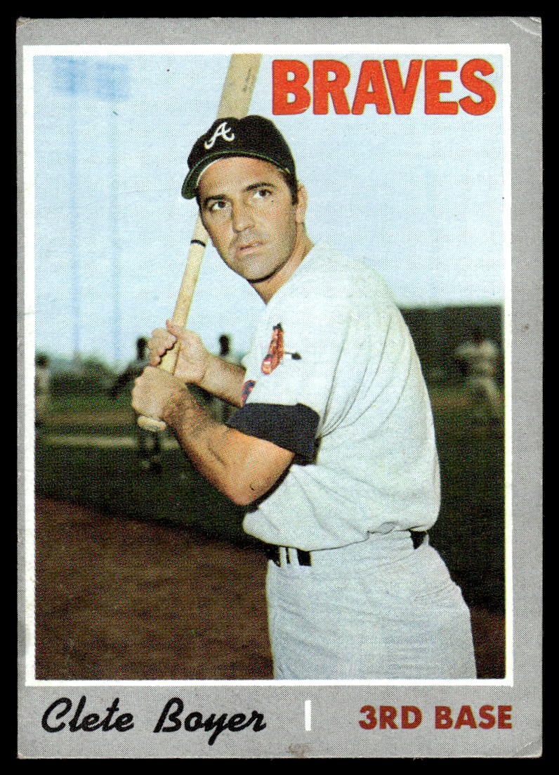 1970 Topps Clete Boyer #206 Atlanta Braves Baseball Card | eBay