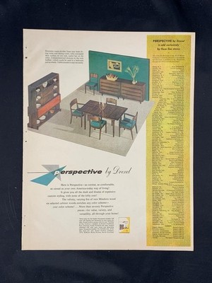 Magazine Ad* - 1952 - Drexel Furniture - "Perspective" - Mid Century ...