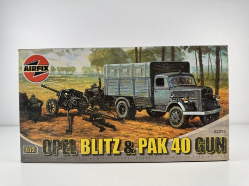 Airfix Opel Blitz & Pak 40 Gun Military Army 1/72 Plastic Model Kit New ...