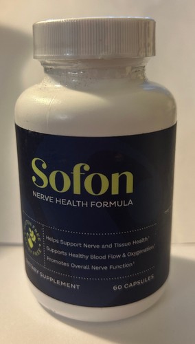 SOFON NERVE HEALTH FORMULA 60 CAPSULES NEW/SEALED SUPPORTS BLOOD FLOW ...