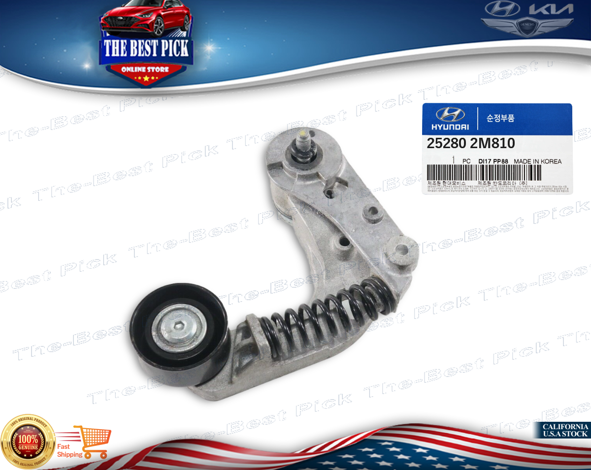 ⭐GENUINE⭐2021-23 KIA K5 1.6L SERPENTINE BELT TENSION TENSIONER PULLEY ...