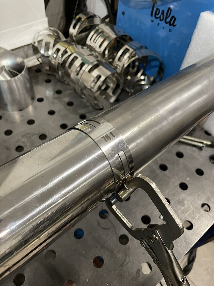 4pcs 2SP Exhaust Intake Pipe Tacking Bands for welding/fabrication 2.5 ...