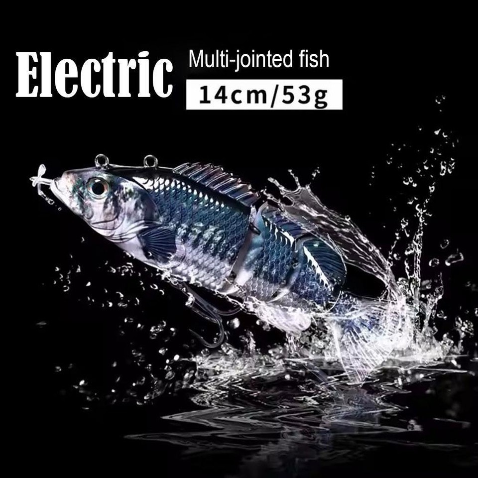 Electric Multi-section Fish Bait Automatic Swimming Electric Fishing ...