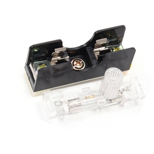 10PCS FS101 10A 6*30mm Fuse Socket Applied With Indicator Light DIN ...