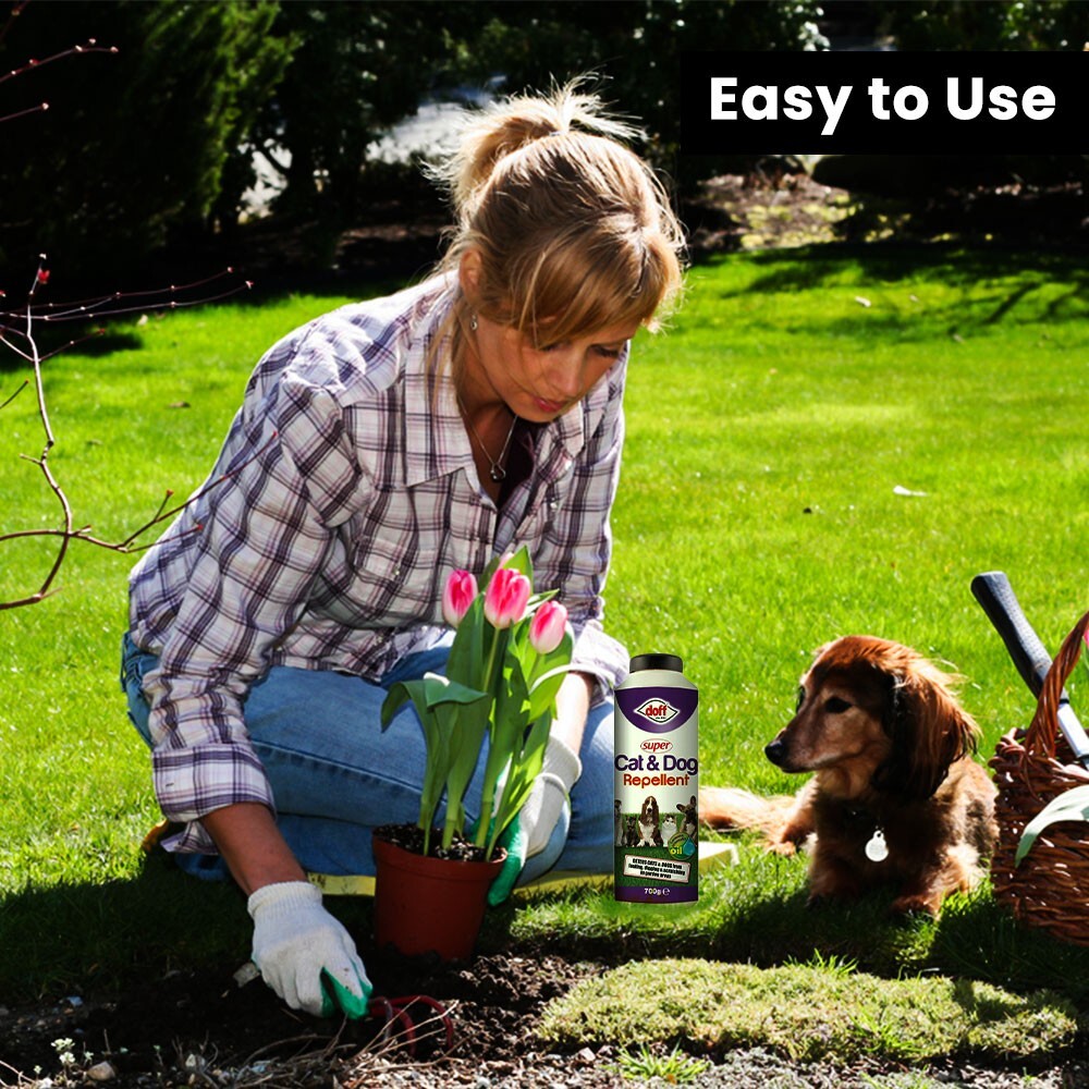2 x DOFF SUPER CAT & DOG REPELLENT 700G GRANULES GARDEN OUTDOOR ...