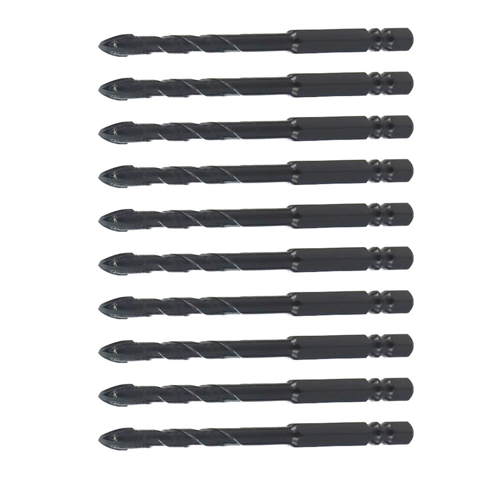 10pcs 6mm Drill Bits Tiles Wear-resistant Alloy Steel Ceramic Drilling ...