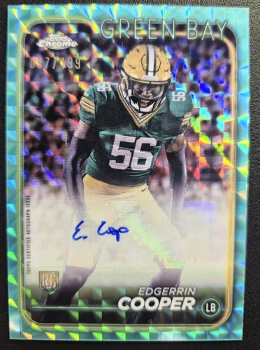 2024 Topps Chrome Edgerrin Cooper Green Geometric Auto /199 SSP Rookie ...
