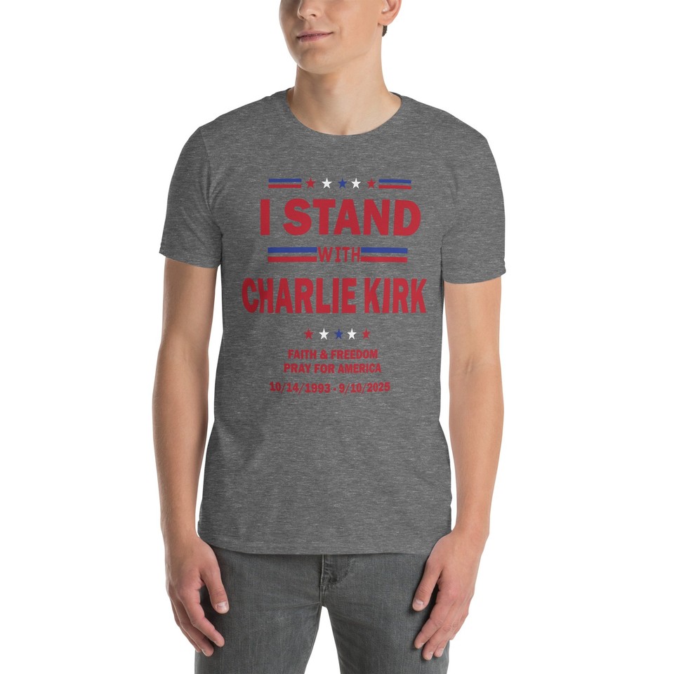 I Stand With Charlie Kirk Shirt, RIP Charlie Kirk Shirt, Charlie Kirk ...