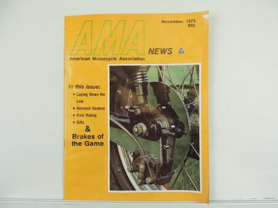 Vintage Nov 1975 AMA Magazine Norton Enduro MX Motocross Husqvarna ...