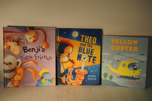 HC Children Books Yellow Copter, Theo & the Blue Note, Benji's New ...
