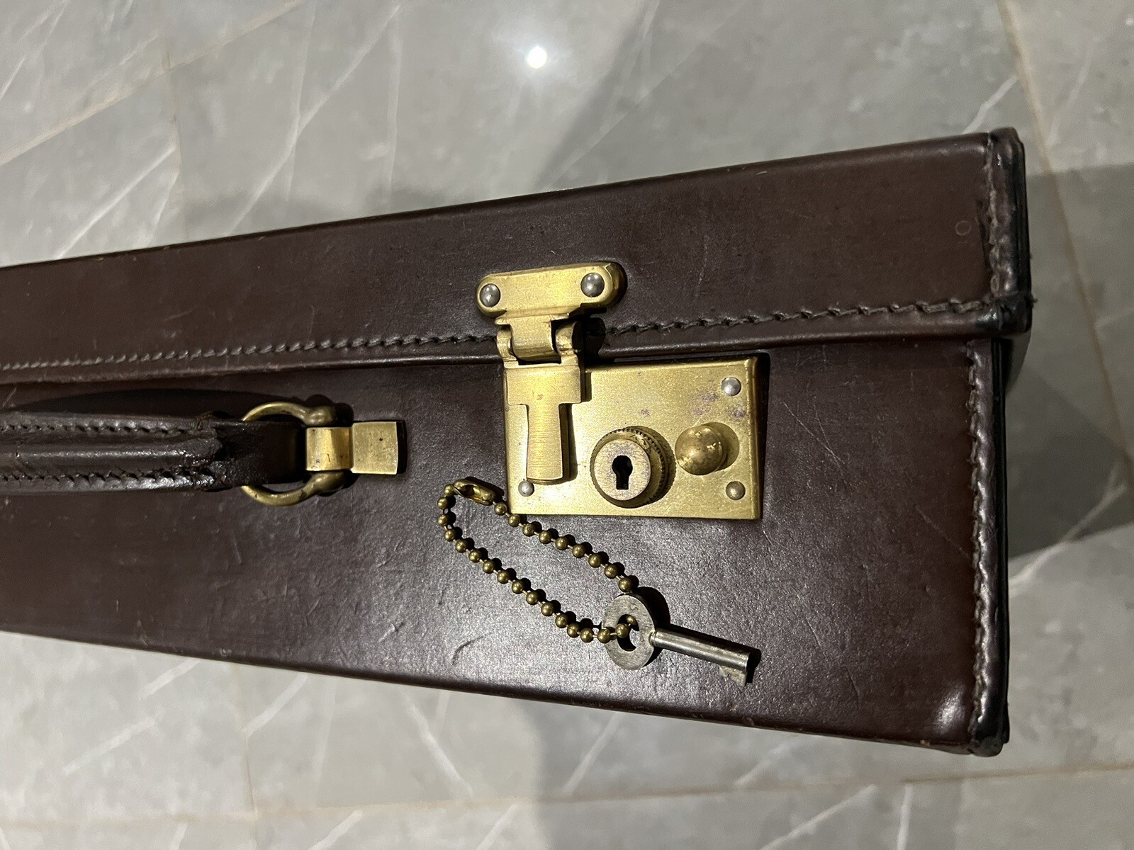 Swaine Adeney Church hill vintage leather case briefcase Brown | eBay UK