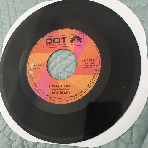 Jack Reno, I Want One - Bigger Than Love, Dot Records 45- 17169 | eBay