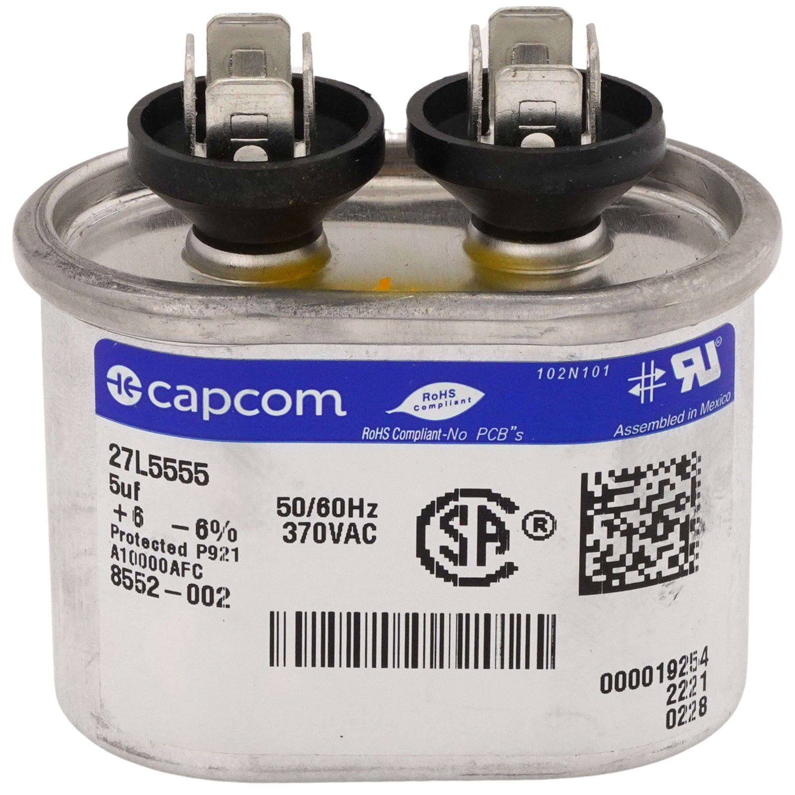 5MFD 370V Oval Run Capacitor | eBay