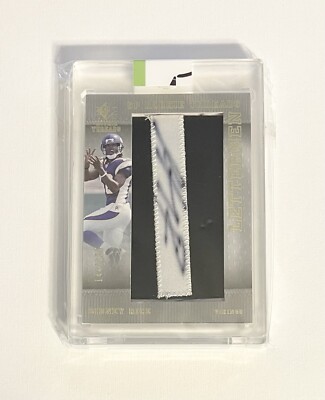 2007 Upper Deck Lettermen Sidney Rice Rookie Patch Autograph Card 144/ ...