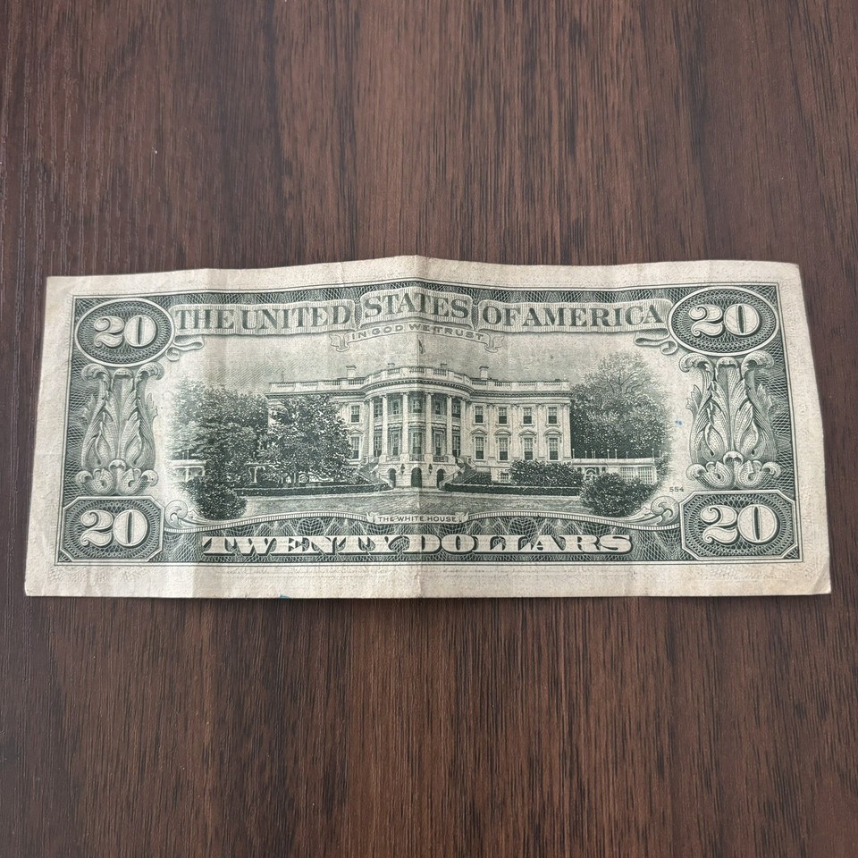 1977 $20 Dollar Bill Printing Error Twenty Dollar Note Misaligned ...