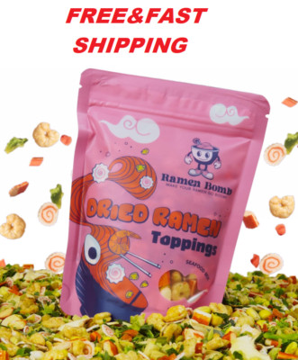 Dried Ramen Toppings - Seafood Mix Ramen Toppers for noodles that ...