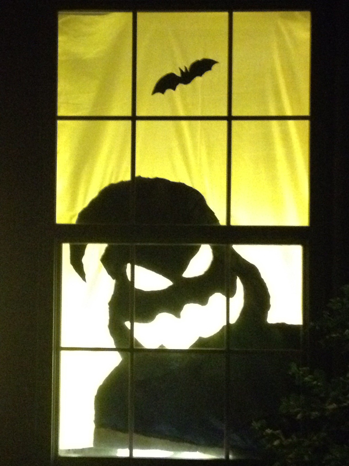 Monster Window Silhouette