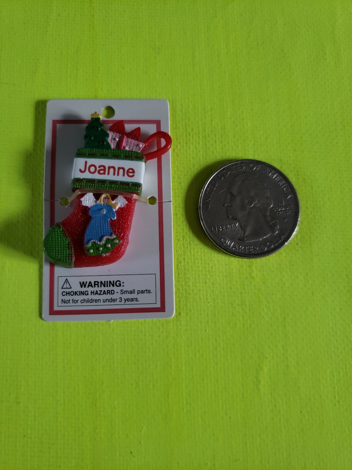 Itsy Bitsy Stocking Ornament name Joanne Mini Ganz personalized ...