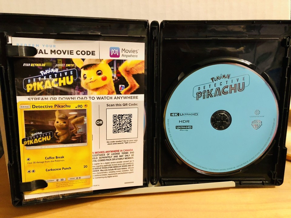 Pokémon Detective Pikachu (4K UHD + Blu-Ray) Card Included 883929668496 | eBay