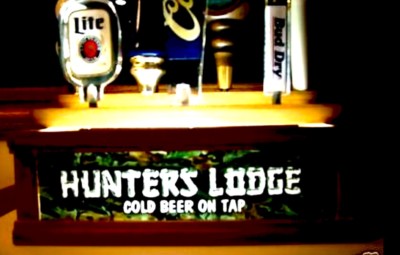 HUNTERS LODGE beer tap handle display /Lights up your handles with led ...