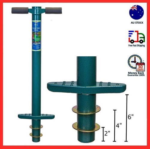 ProPlugger 5-in-1 Lawn Tool Garden Bulb Planter Weeder Sod Plugger ...