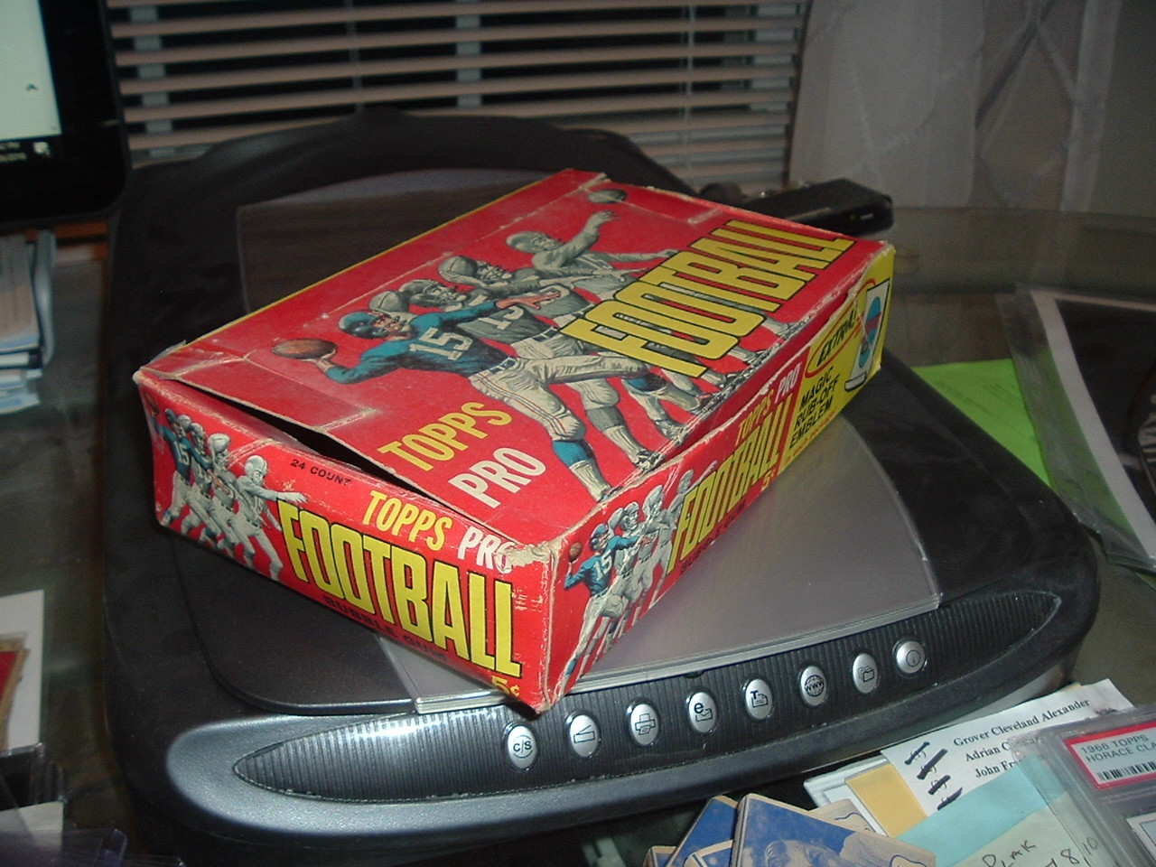 1965 Topps Football Cards Empty Display Box 5 Cents TOUGH! | eBay