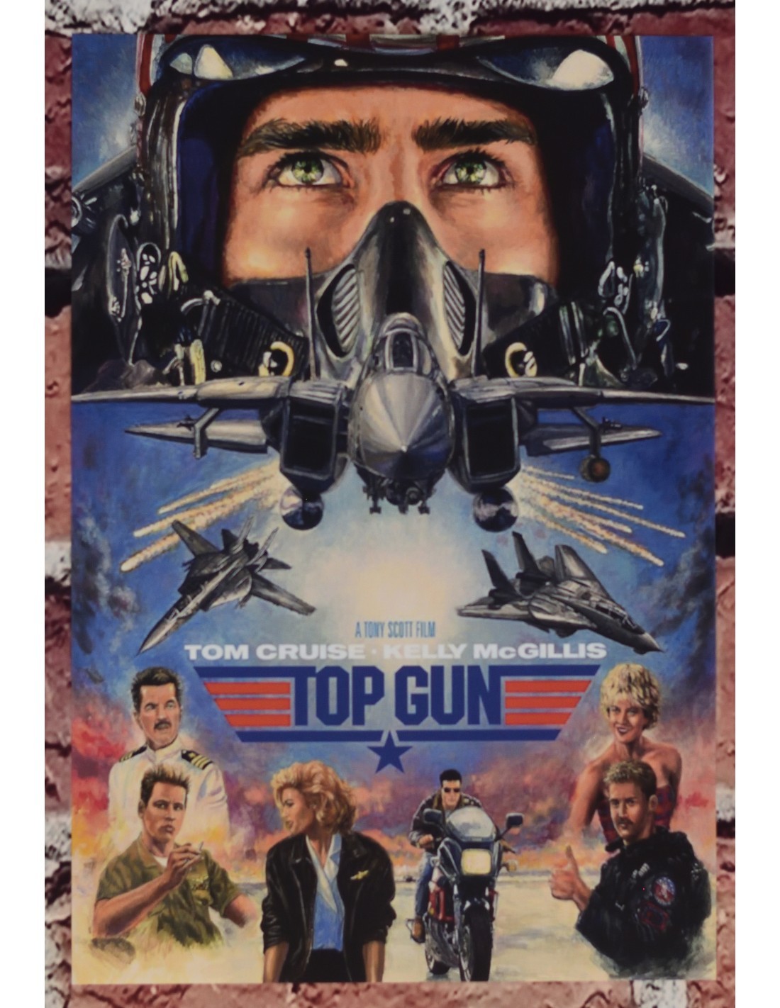 Affiche Top Gun Tom Cruise KELLY Mcgillis Scott Aviation Moto Mess Ca ...