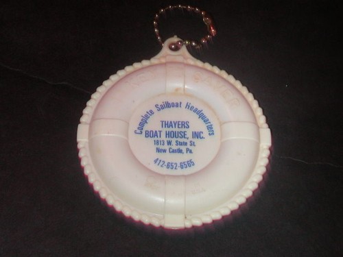 Thayers Boat House, New Castle, PA. Rubber Key Saver Float | eBay