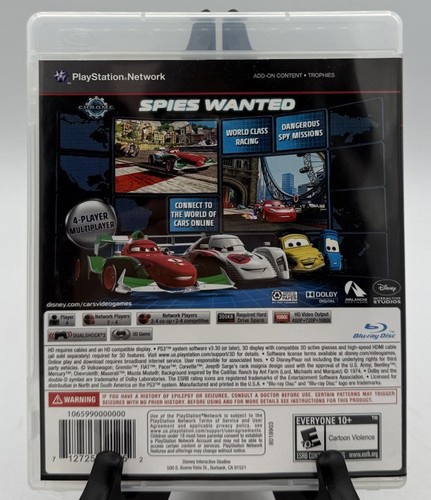 Sony Playstation 3 PS3 Cars 2 Video Game Complete CIB Disney Pixar ...